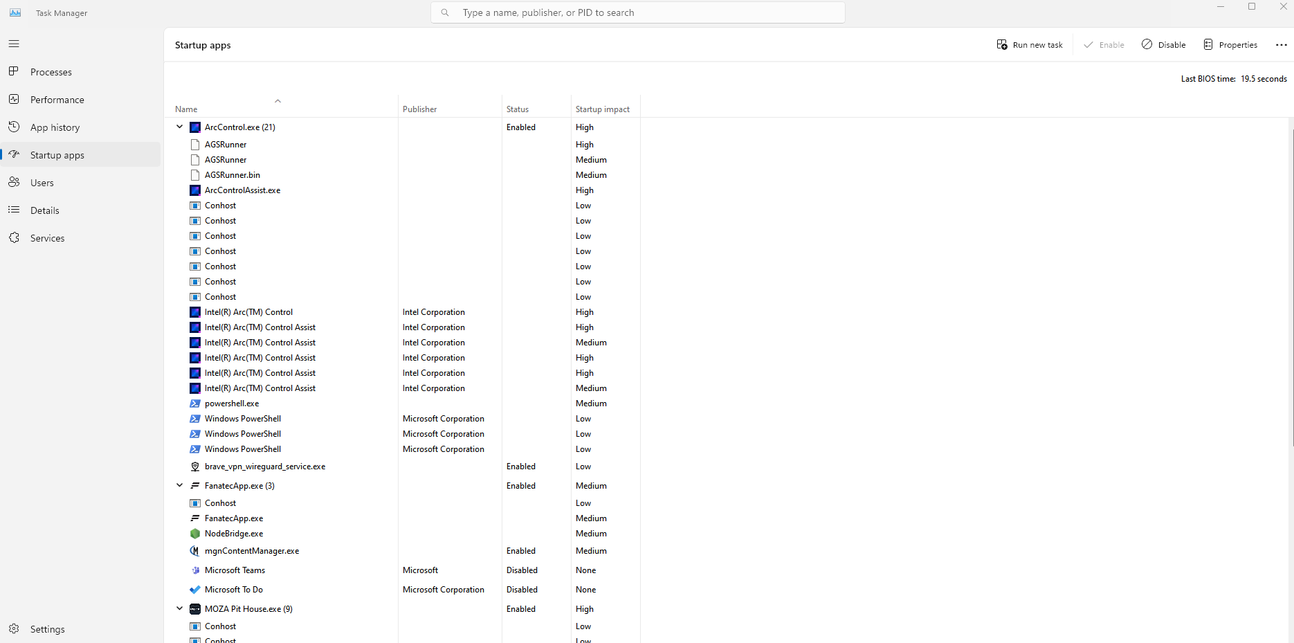 Task manager resources use - Intel Community