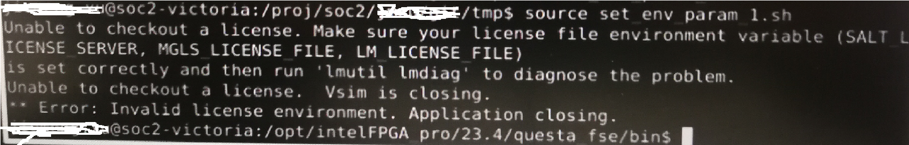 Need Helpquestasim Simulation Report Invalid License Environment With A Valid License File 