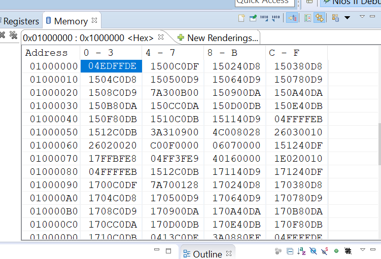 Nios2 Doesnt Automatically Run From External Ram How To Debug Intel Community 