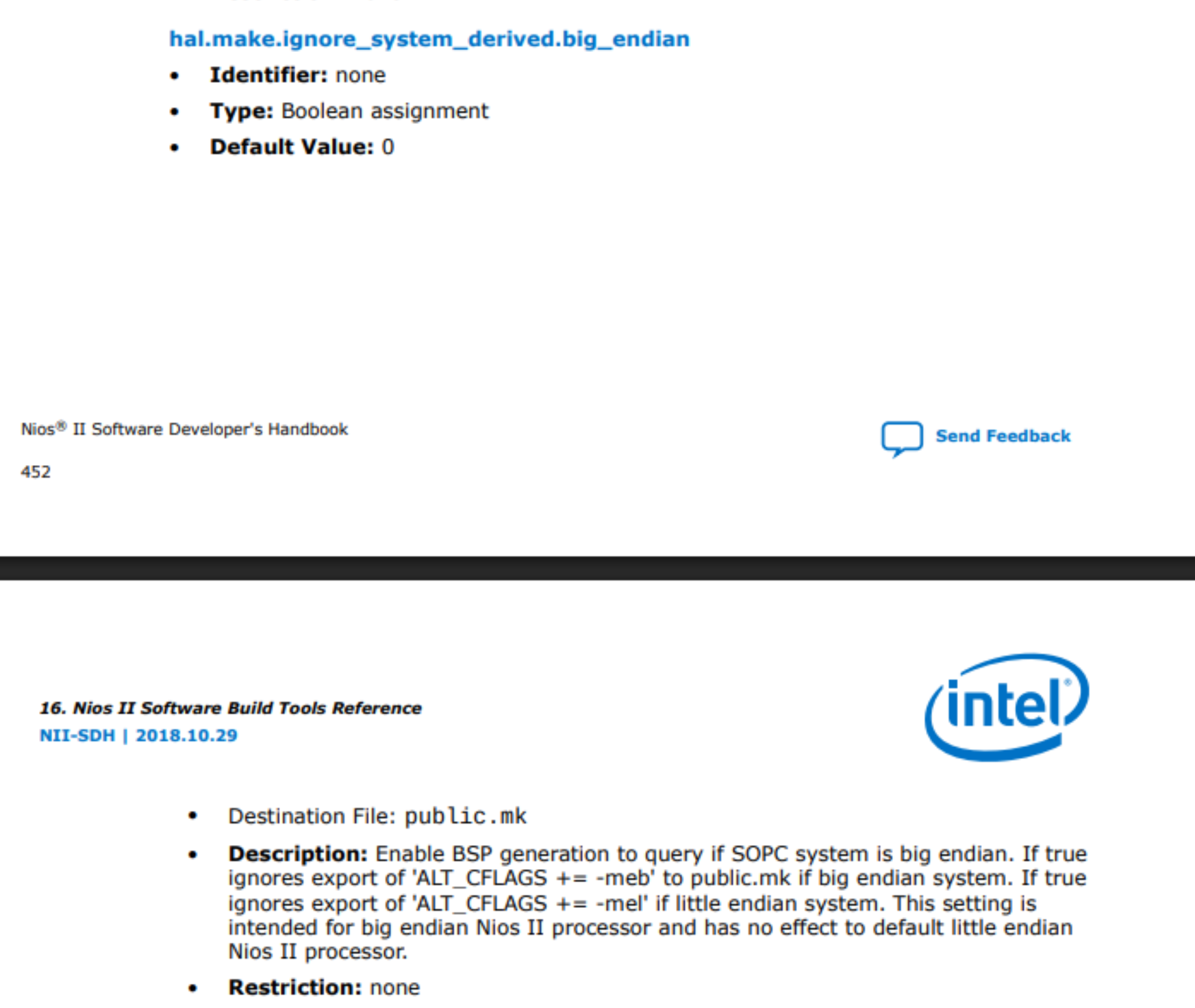 NIOS is big or little endian - Intel Community